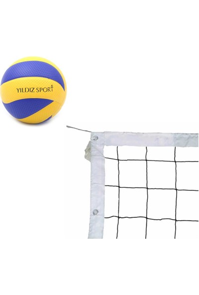 9.5 Metre Voleybol Filesi + Voleybol Topu - 1 Metre Voleybol Filesi Ağı