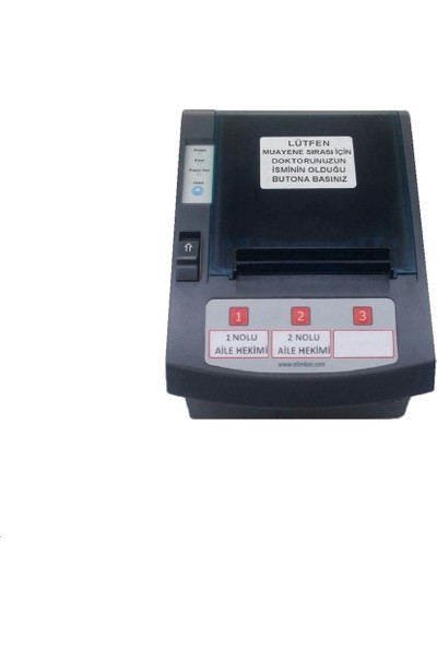 Elimkon Iki Butonlu Termal Yazıcı Sıramatik Fiş Yazıcı Elimkon Iki Butonlu Termal Yazıcı Sıramatik Fiş Yazıcı