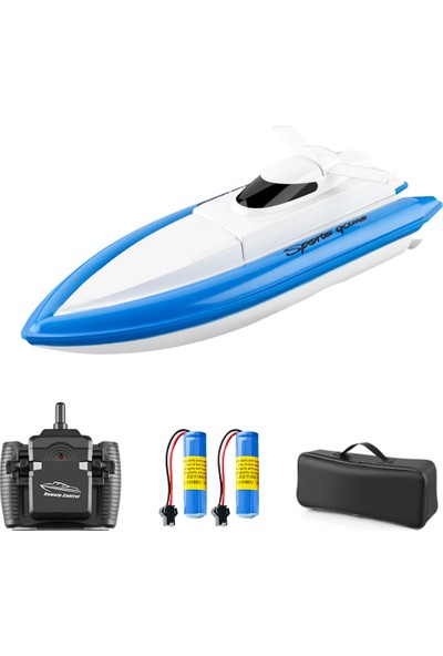 Fairy 800 Uzaktan Kumandalı Tekneler 2.4g 20 km/h Rc Mavi-2 Pil (Yurt Dışından)