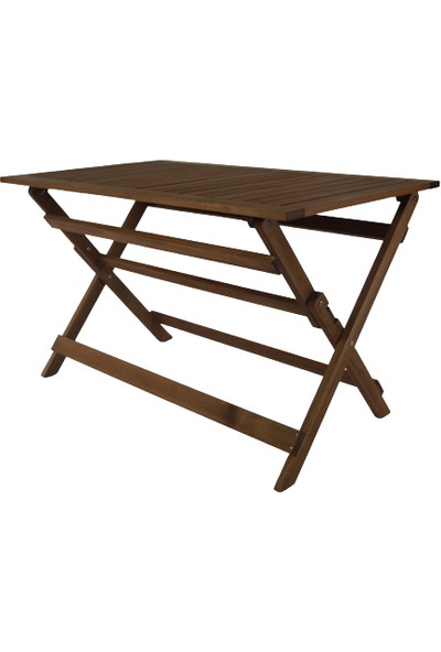 Lyptus Garden Doğal Ahşap Katlanabilir Bahçe Balkon Bistro Masası