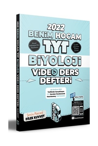 Benim Hocam TYT 2022 Biyoloji Video Ders Defteri - Dilek Kuvvet