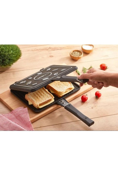 Amboss Sedef Döküm Ocak Üstü Tost Grill Amboss Sedef Döküm Ocak Üstü Tost Grill