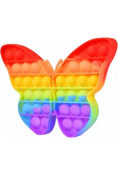 ES Tech Pop It Push Bubble Fidget Popit Duyusal Stres Oyuncak Kelebek Şekilli Renkli Zihinsel Stres Oyunu (Büyük Boy) ES Tech Pop It Push Bubble Fidget Popit Duyusal Stres Oyuncak Kelebek Şekilli Renkli Zihinsel Stres Oyunu (Büyük Boy)