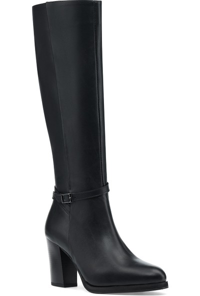 Nine West Polem 1Pr Siyah Kadın Topuklu Çizme