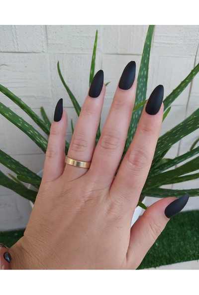 Shushu 12 Li Kendinden Yapışkanlı Takma Tırnak ( Siyah)