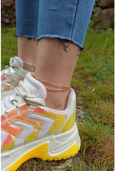 ÇLK Accessories Ikili Zincir Halhal Gold B150 ÇLK Accessories Ikili Zincir Halhal Gold B150