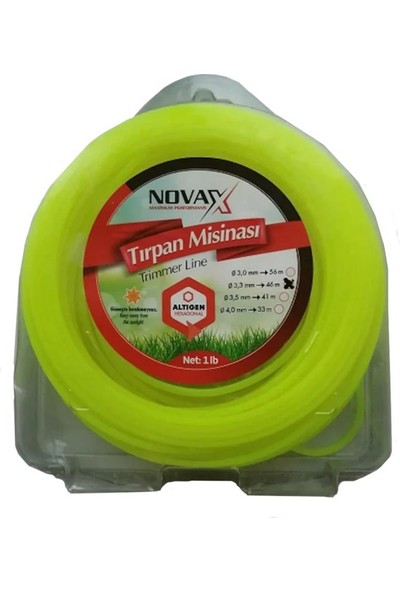 Katar Market Novax Tırpan Misina Altıgen 3.3 mm 46 Mt. Katar Market Novax Tırpan Misina Altıgen 3.3 mm 46 Mt.
