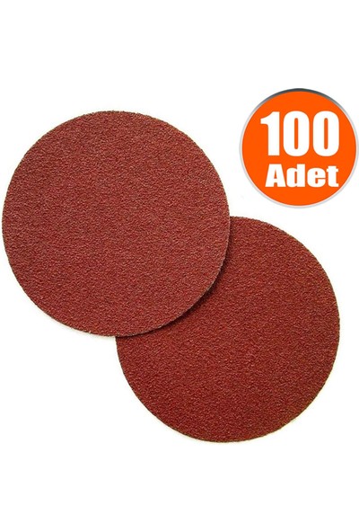 Badem10 100 Adet Cırt Zımpara 150 mm Spiral Taşlama 80 Kum