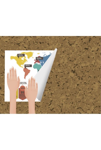 Bigpoint Yapışkanlı Pano 58.5 x 46 cm