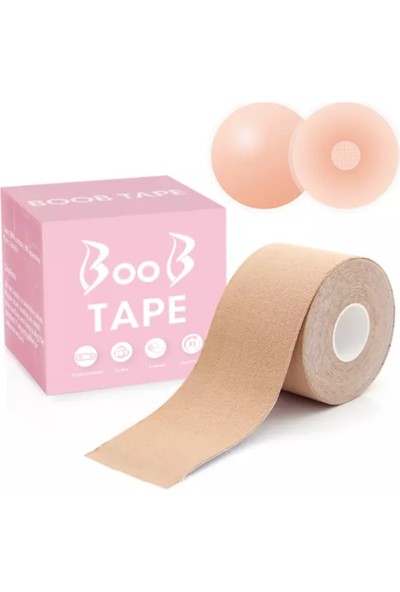 Boob Tape - Göğüs Sabitleştirici - Dikleştirici ve Şekillendirici Bant- Ten Renk Boob Tape - Göğüs Sabitleştirici - Dikleştirici ve Şekillendirici Bant- Ten Renk