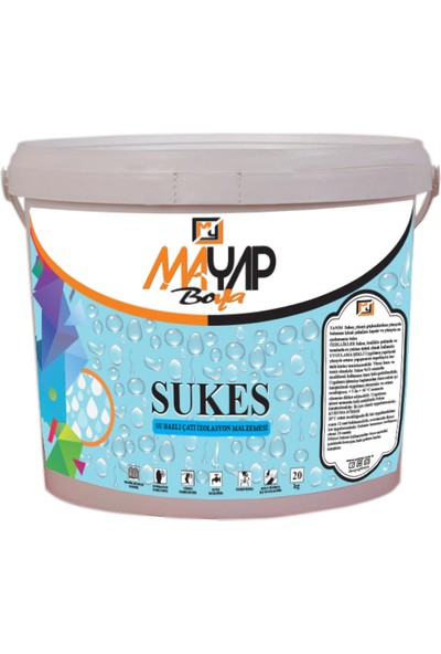 Mayap Boya Sukes (Su Bazlı Likit Mebran) 10KG Mayap Boya Sukes (Su Bazlı Likit Mebran) 10KG