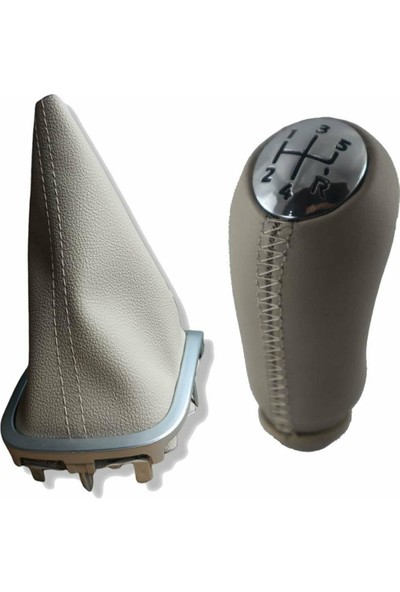 Moda Renault Fluence Megane 3 Vites Körüğü ve Topuzu Set Bej Renk Moda Renault Fluence Megane 3 Vites Körüğü ve Topuzu Set Bej Renk