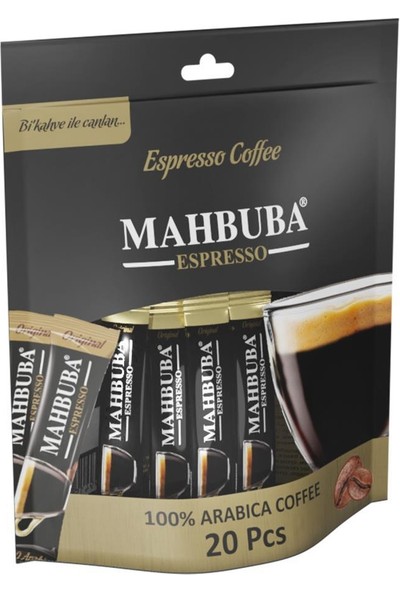 Mahbuba Espresso Bi Kahve İle Canlan 20x2gr Mahbuba Espresso Bi Kahve İle Canlan 20x2gr
