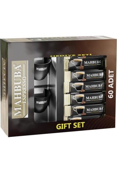 Mahbuba Espresso Bi Kahve ile Canlan 60x2gr +2 Fincan Hediyeli