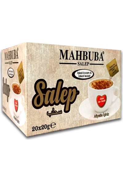 Mahbuba Sahlep ( Salep ) Tarçınlı 20x20gr Mahbuba Sahlep ( Salep ) Tarçınlı 20x20gr