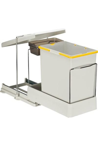 Pelikan Carrier 21500 Raylı Dolap İçi Mutfak Raylı Çöp Kovası (20+1 Lt) Pelikan Carrier 21500 Raylı Dolap İçi Mutfak Raylı Çöp Kovası (20+1 Lt)
