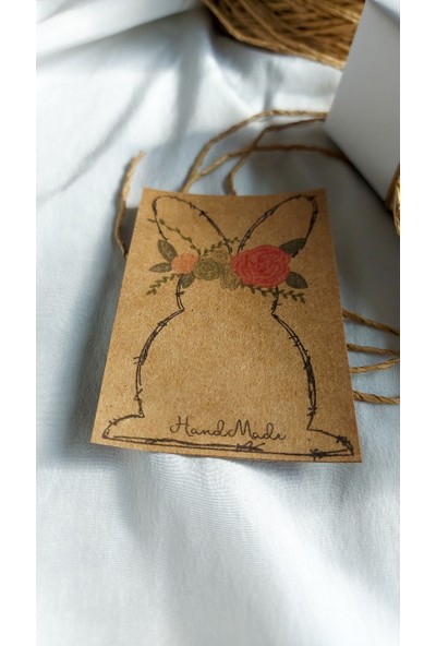Çikoleyt Design Kraft Not Kartı - Handmade (6x9cm) 50 Adet Çikoleyt Design Kraft Not Kartı - Handmade (6x9cm) 50 Adet