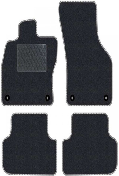 Tegin Volkswagen T-Roc 2017 ve Sonrası Siyah Halı Gri Kenar Baklava Topuk 2250 gr Paspas Tegin Volkswagen T-Roc 2017 ve Sonrası Siyah Halı Gri Kenar Baklava Topuk 2250 gr Paspas