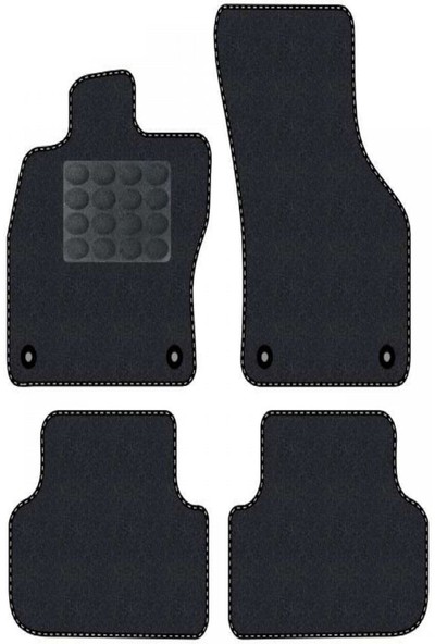 Tegin Bmw 5 Serisi G30 2017 ve Sonrası Siyah Halı Siyah Kenar Elipsler Topuk 2250 gr Paspas