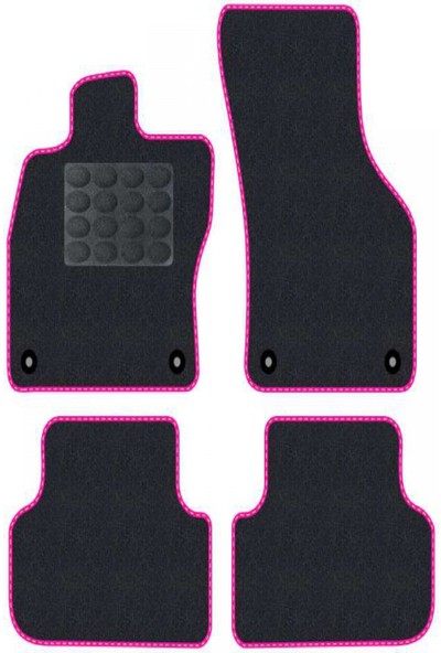 Tegin Mercedes C W202 1992-2000 Siyah Halı Pembe Kenar Elipsler Topuk 2250 gr Paspas Tegin Mercedes C W202 1992-2000 Siyah Halı Pembe Kenar Elipsler Topuk 2250 gr Paspas
