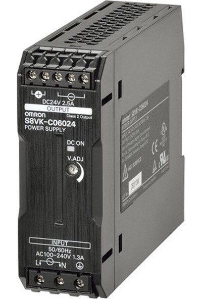Omron S8VK C06024 24 V Dc 2.5A Ray Tipi Güç Kaynağı S8VK-C06024 S8VK-C06024