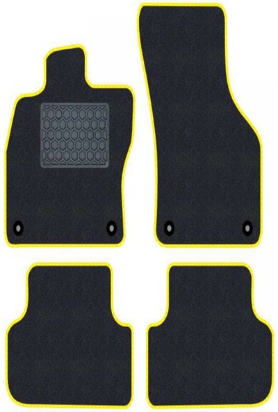 Tegin Mercedes B W245 2005-2011 Siyah Halı Sarı Kenar Petek Topuk 2250 gr Paspas Tegin Mercedes B W245 2005-2011 Siyah Halı Sarı Kenar Petek Topuk 2250 gr Paspas