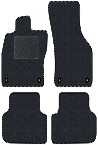 Tegin Geely Ck 2005-2016 Siyah Halı Siyah Kenar Çapraz Çizgi Topuk 2250 gr Paspas