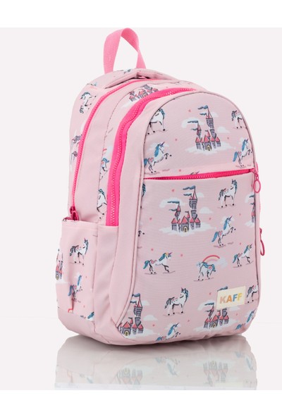 Kaff Unicorn Desenli Çocuk İlkokul Sırt Çantası Pembe