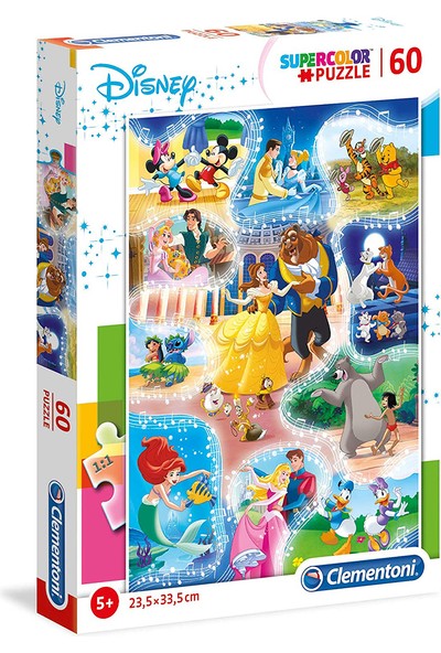 Clementoni Süpercolor Puzzle Disney Dance Time 60 Parça Çocuk Yapboz 26992 Clementoni Süpercolor Puzzle Disney Dance Time 60 Parça Çocuk Yapboz 26992