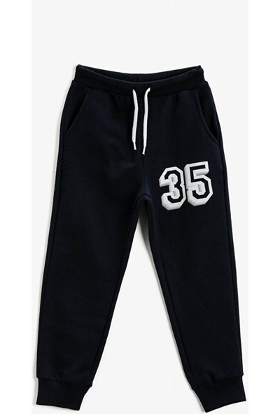 Koton Erkek Çocuk Eşofman Altı Siyah 2KKB46728TK