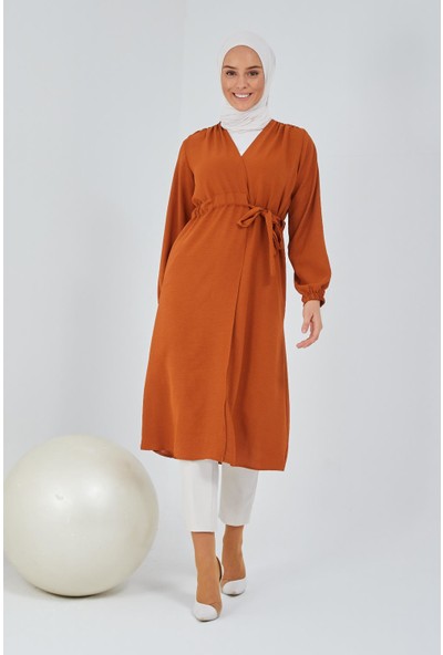 Meqlife Yandan Bağlamalı Kap - Kiremit