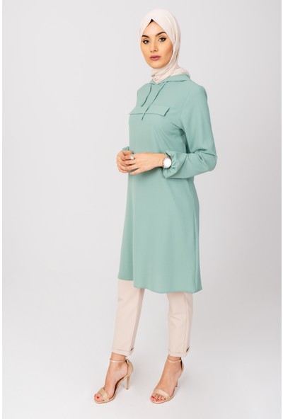 A-Tunik Kadın Kapüşonlu Tunik 5008