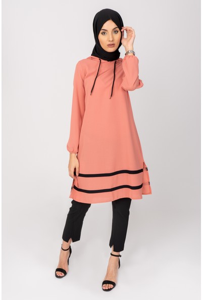 A-Tunik Kadın Kapüşonlu Spor Tunik 50061