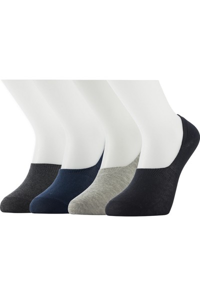 Moyra Socks 4'lü Pamuklu Erkek Görünmez Sneakers Babet Çorap