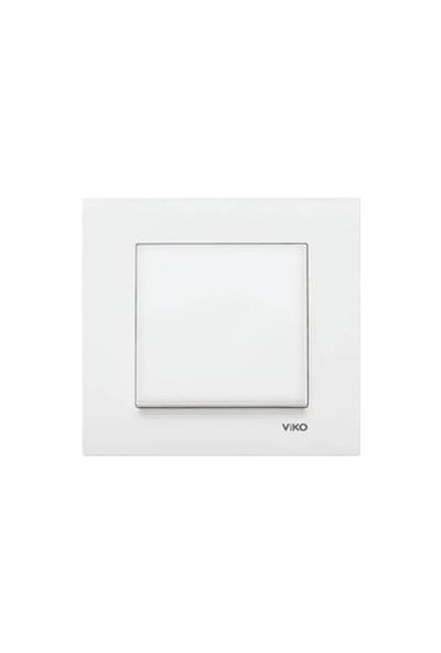 Viko Kare Beyaz Tekli (Düğme) Anahtar Viko Kare Beyaz Tekli (Düğme) Anahtar