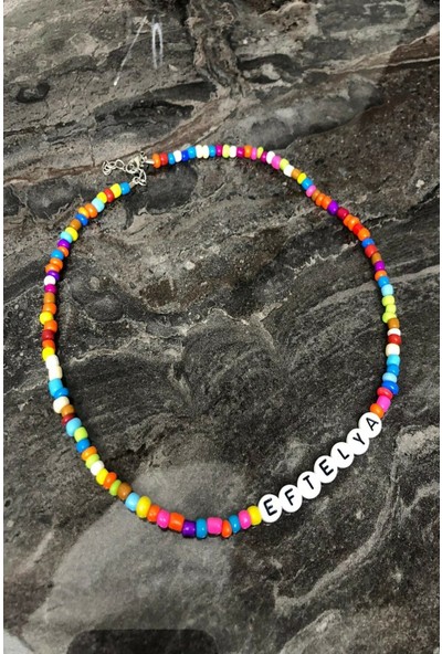 FullControl Cosibella Çocuk Kolyesi Renkli Boncuk 30 cm Isimli Harfli Kolye FullControl Cosibella Çocuk Kolyesi Renkli Boncuk 30 cm Isimli Harfli Kolye