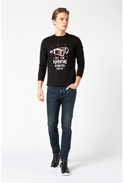 Vigoss Jeans Vıgoss Baskılı Erkek Sweatshirt 62109-30005 Vigoss Jeans Vıgoss Baskılı Erkek Sweatshirt 62109-30005