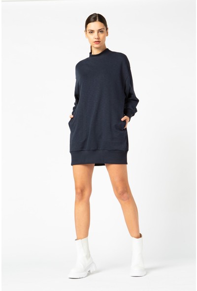 Vigoss Jeans Vıgoss Kadın Balıkçı Yaka Uzun Sweatshirt 13340-00324