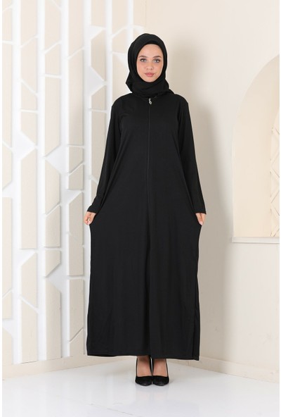 Miss Ledonna Ferace Namaz Elbisesi Siyah 4000BML Miss Ledonna Ferace Namaz Elbisesi Siyah 4000BML