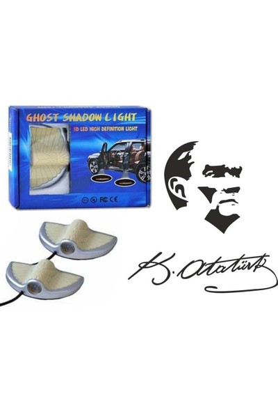 Anka Shop Lüx Kapı Altı Hayalet Logo Atatürk Imzalı Yapışkanlı Delme Gerekmez Kapı Işığı Lazer LED Logo Anka Shop Lüx Kapı Altı Hayalet Logo Atatürk Imzalı Yapışkanlı Delme Gerekmez Kapı Işığı Lazer LED Logo