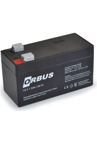 Orbus 12V 1.3AH Alarm Aküsü