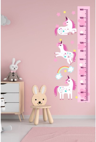 cokindirimli Pembe At Figürlü Boy Ölçme Ölçüm Cetveli Duvar cokindirimli Pembe At Figürlü Boy Ölçme Ölçüm Cetveli Duvar