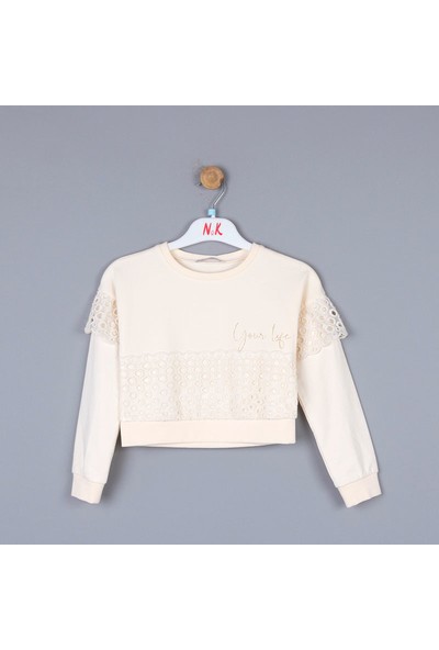 Nk Kids Kız Çocuk Dantelli Buluz