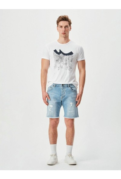 Ltb Leonıs Luca Wash Erkek Jean Şort