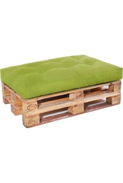 Tiryaki Aksesuar Babil Dış Mekan Palet Balkon Yat Bahçe Sahil Minderi Su Geçirmez Kumaş Palet Oturak Yeşil