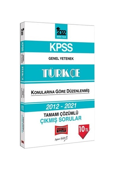 Yargı Yayınevi KPSS 2022 Genel Yetenek Türkçe Tamamı Çözümlü Çıkmış Sorular Yargı Yayınevi KPSS 2022 Genel Yetenek Türkçe Tamamı Çözümlü Çıkmış Sorular