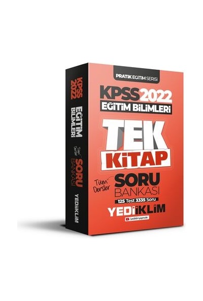 Yediiklim Yayınları KPSS 2022 Pratik Eğitim Serisi Eğitim Bilimleri Tek Kitap Soru Bankası Yediiklim Yayınları KPSS 2022 Pratik Eğitim Serisi Eğitim Bilimleri Tek Kitap Soru Bankası