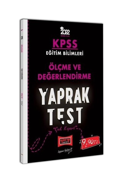 Yargı Yayınevi KPSS 2022 Eğitim Bilimleri Ölçme ve Değerlendirme Yaprak Test Yargı Yayınevi KPSS 2022 Eğitim Bilimleri Ölçme ve Değerlendirme Yaprak Test