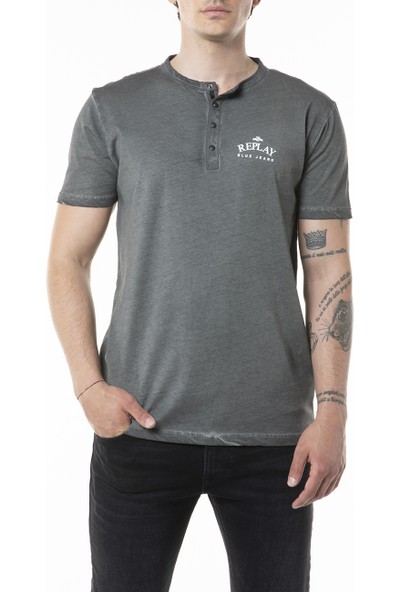 Replay T-Shirt Garment Dyed Sıngle Jersey