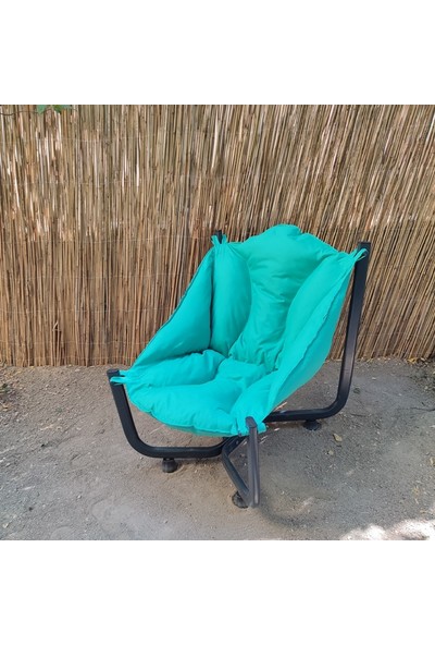Yapa Yavuzpaşalar Asma Minder Koltuk / Puf - Turkuaz- Antrasit